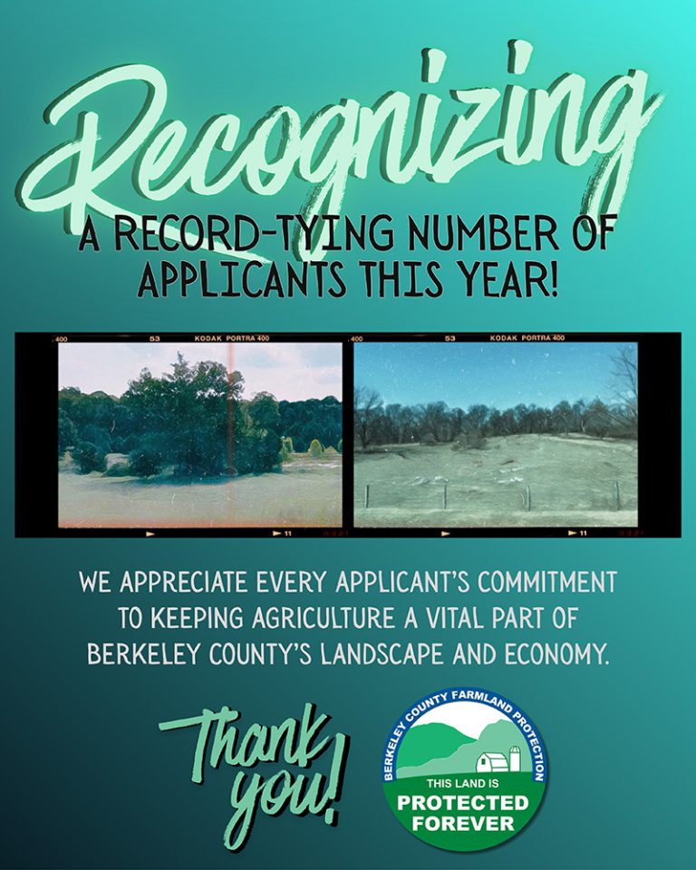 Record Year of Applicants | Berkeley County Farmland Protection Board